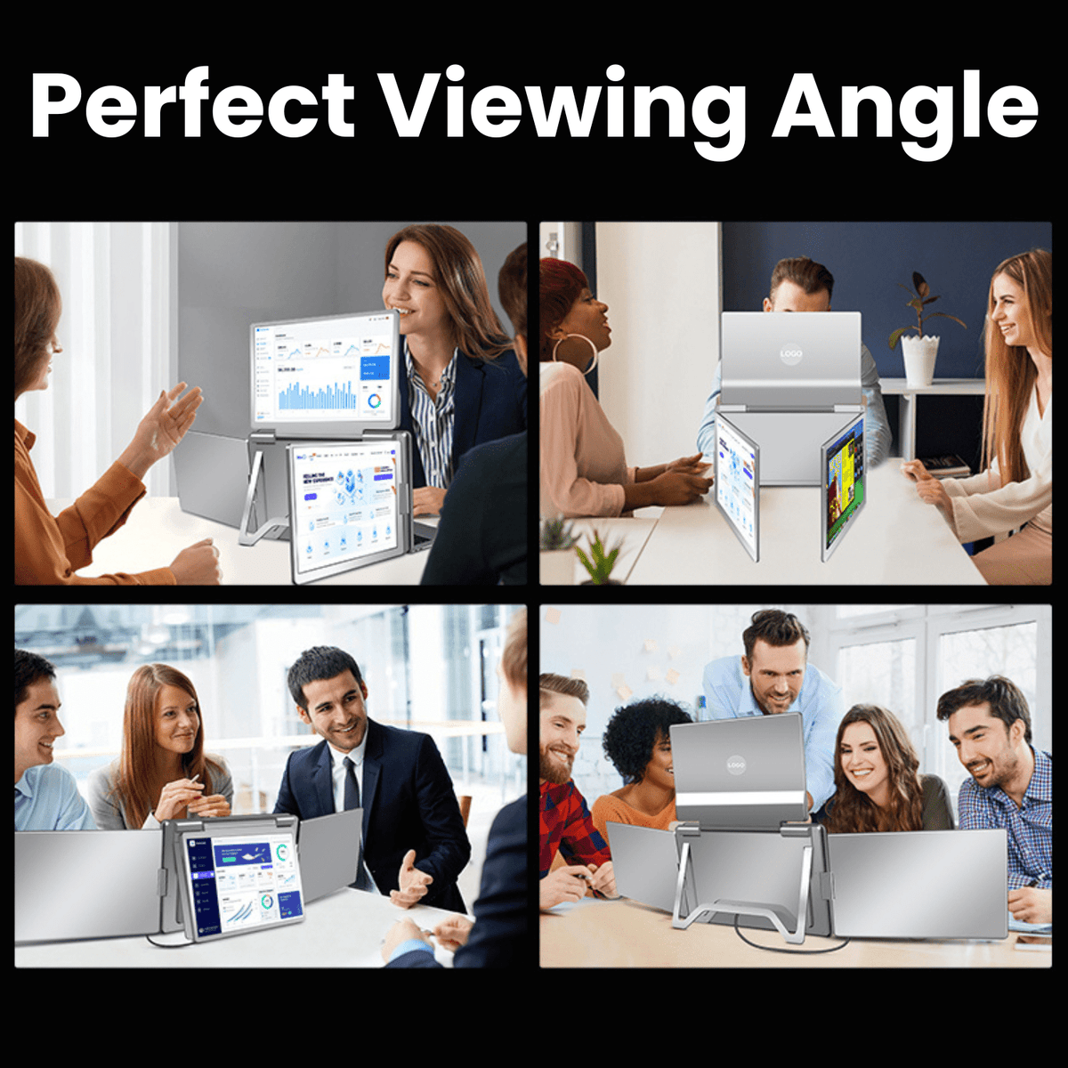 MagHub Quad 16” Laptop Screen Extender-Stop Alt-Tabbing. Start Winning ...